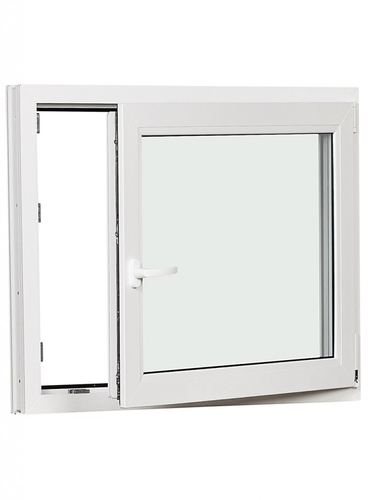 Pvc Vindu Tilt/Turn 110x80cm Høyre 3-lags | Vindu Butikken